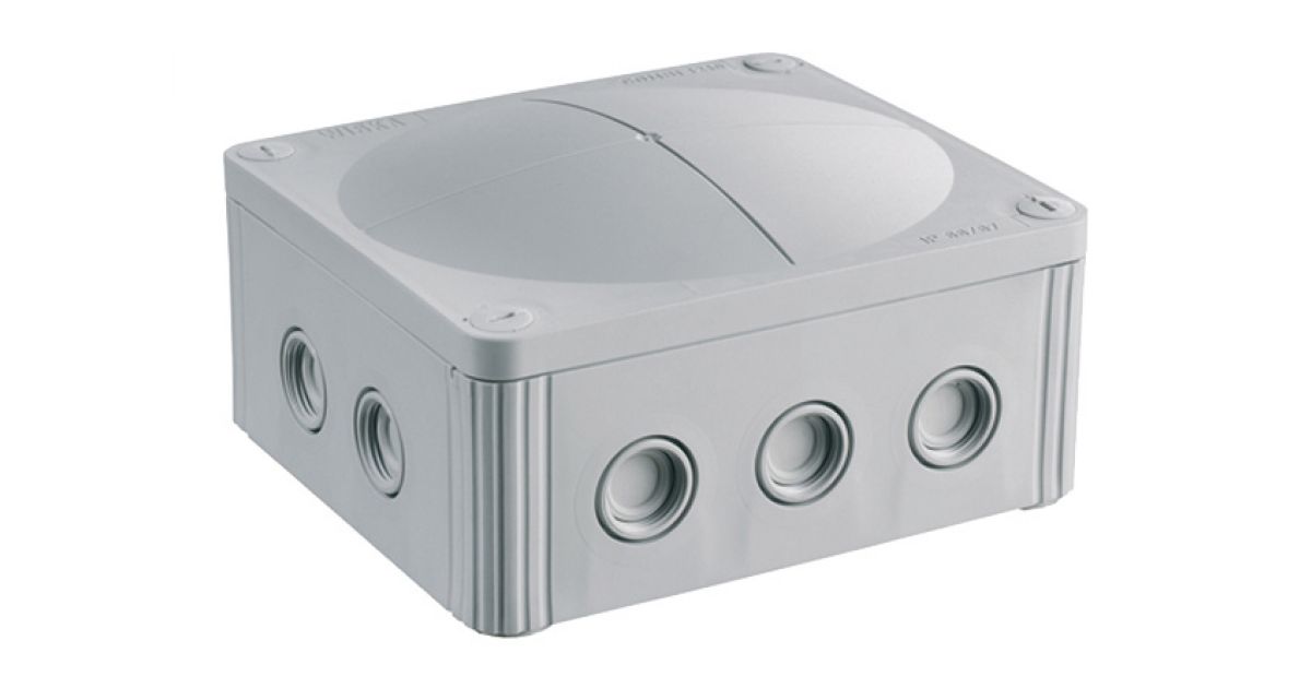 10101459 COMBI 1210 LG: Junction Box, 160x140x81mm, Grey