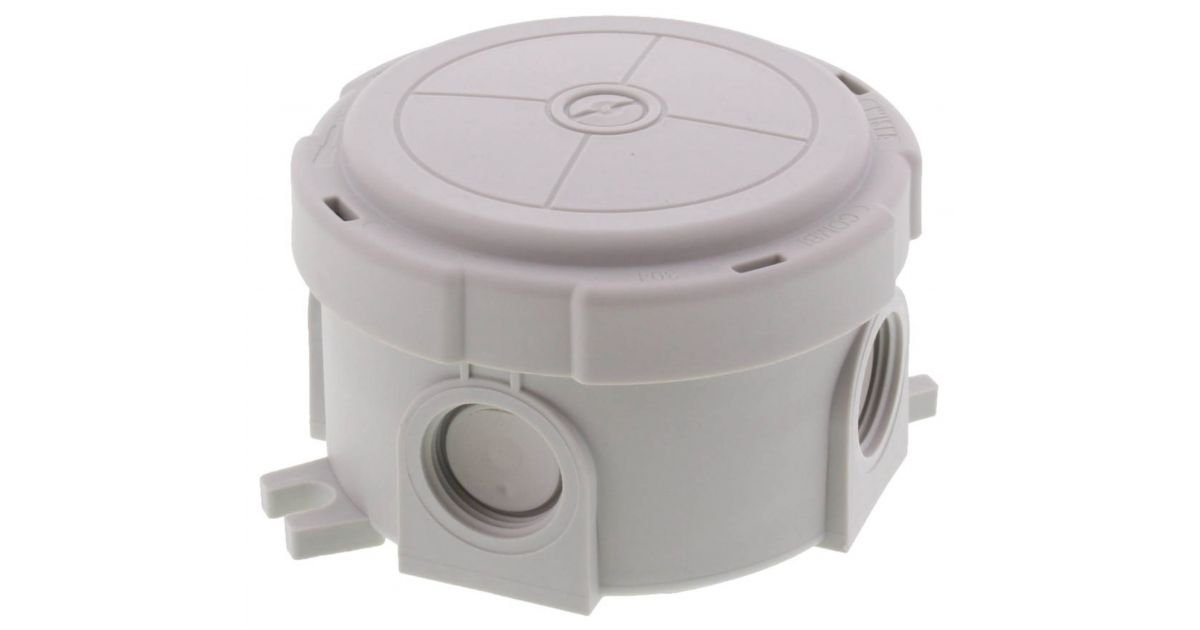 10110629 COMBI 304 LG: Junction Box, 57mm, Grey : Wiska